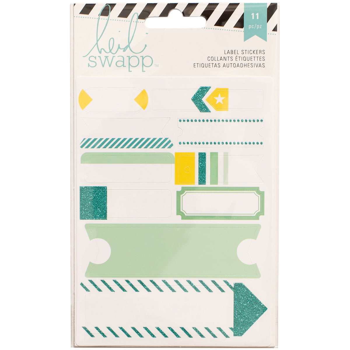Heidi Swapp Stickers-Labels/Teal - Walmart.com