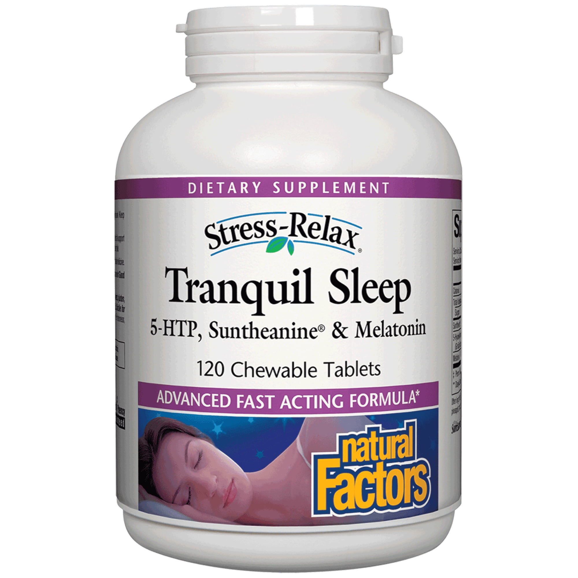 Stress-Relax Chewable Tranquil Sleep by Natural Factors, Tropical Fruit ...