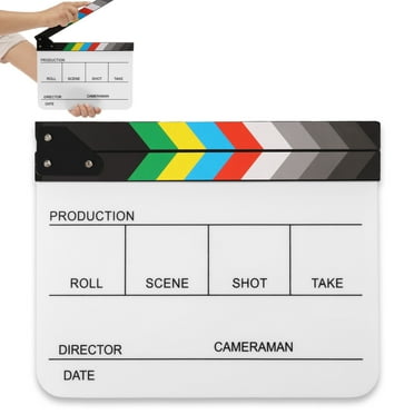 Film Movie Action Scene Clap Board Black Acrylic for Shoot Props ...