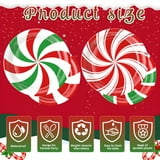 Christmas Paper Plates Dinnerware Christmas Party Supplies Decorations ...