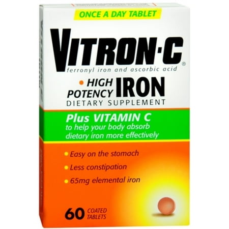 Vitron-C Coated Tablets 60 Tablets (Pack of 4) - Walmart.com
