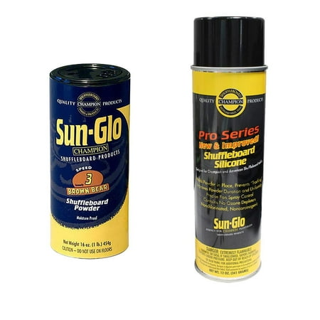 Sun-Glo Silicone Shuffleboard Spray (12 oz.) & #3 Speed Shuffleboard ...