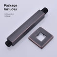 6 Inch Square Ceiling Mount Shower Arm with Flange, Stainless Steel ...