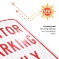 Only Visitor Parking Red Sign, 12x18 Reflective Aluminum EGP - Walmart.com