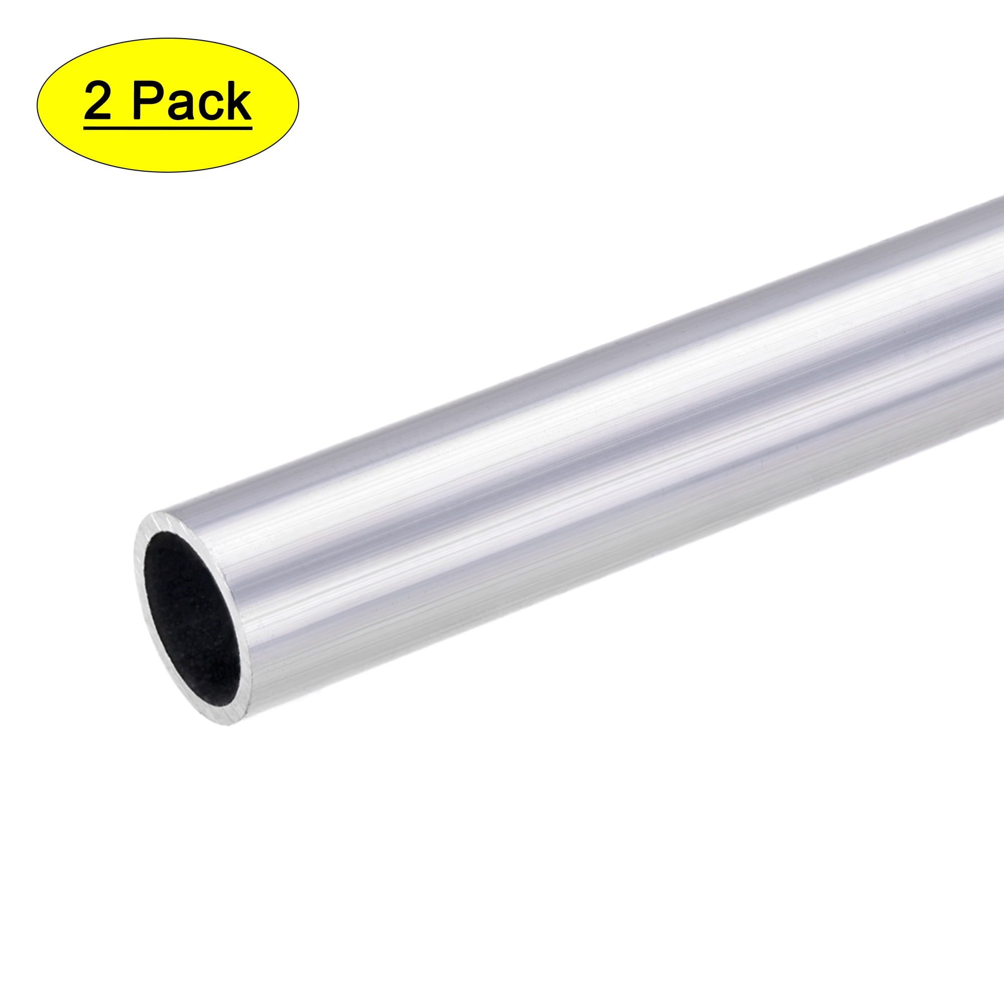 Uxcell Aluminum Round Tube Seamless Straight Tubing 23mm OD 19mm Inner ...