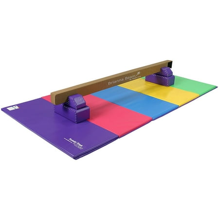 Tumbl Trak Brianna Balance Beam with Leg Bases & Gymnastics Tumbling ...