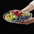 Gosuguu Three-Compartment Plastic Serving Tray for Fruit and Snacks ...