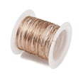 304 Stainless Steel Wire Ion Plating(IP) Round Rose Gold 0.4mm 26 Gauge ...