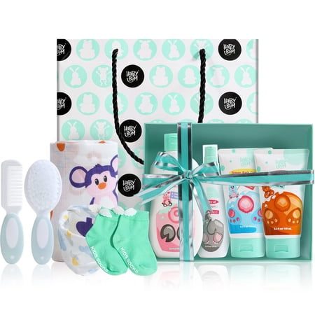HAPPY BUM Baby Bath Set, Baby gifts for girl or Boy Included Head-to ...