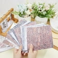 24Pcs Scrapbook Paper Pad Brick Wall Origami Paper 6"×6”Single-Sided ...