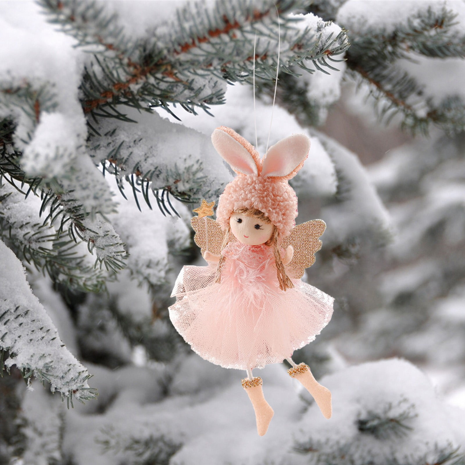 Angel Ornaments Christmas Angel Doll Hanging Decorations Christmas Tree ...