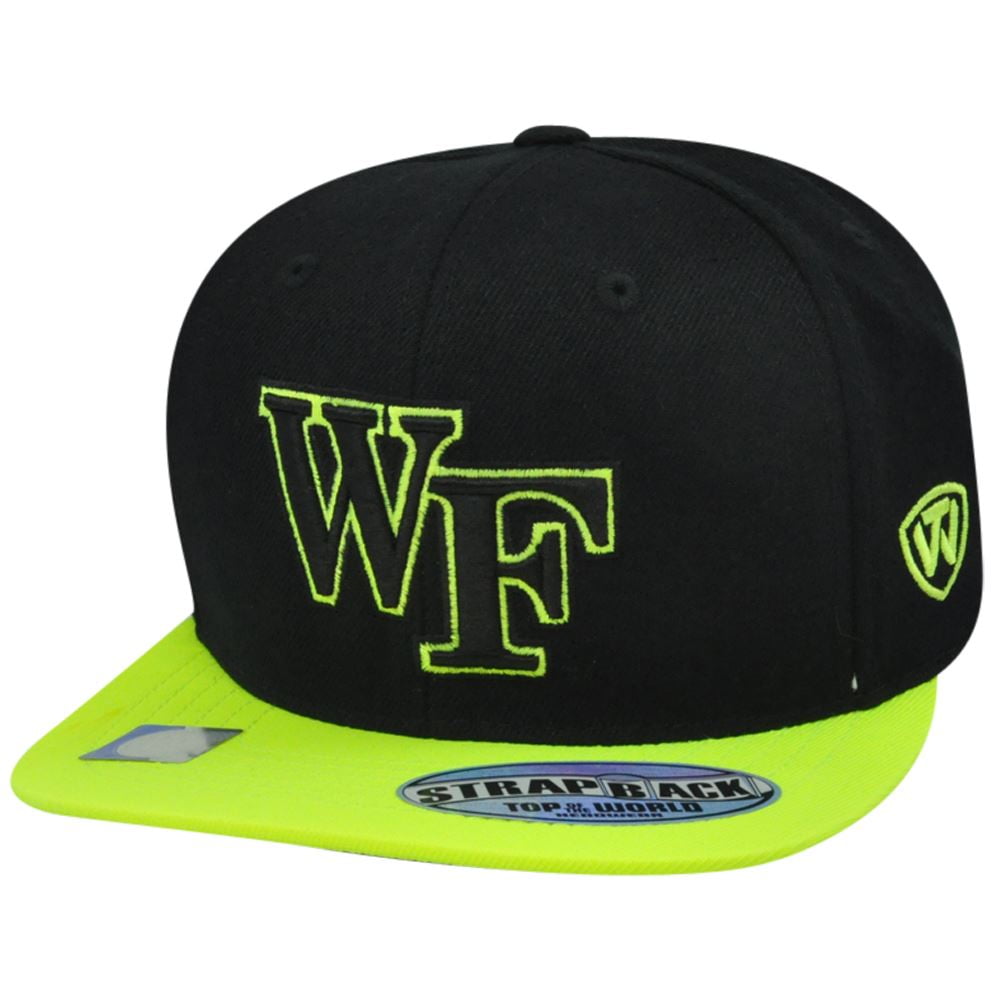 NCAA Wake Forest Demon Deacon Fluorescent Flat Bill Sun Buckle Strap ...