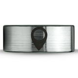 Tungsten GPS Location Symbol Icon Band Ring 8mm Men Women Comfort Fit ...