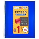 Exceed Spiral Notebook, Wide Ruled, 1 Subject, 100 Pages, 8.5" x 10.5 ...
