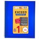 Exceed Spiral Notebook, Wide Ruled, 1 Subject, 100 Pages, 8.5" x 10.5 ...