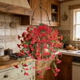 Artificial Hanging Plant, 2 Pack Fake Vine Wall Decor, Faux Trailing ...