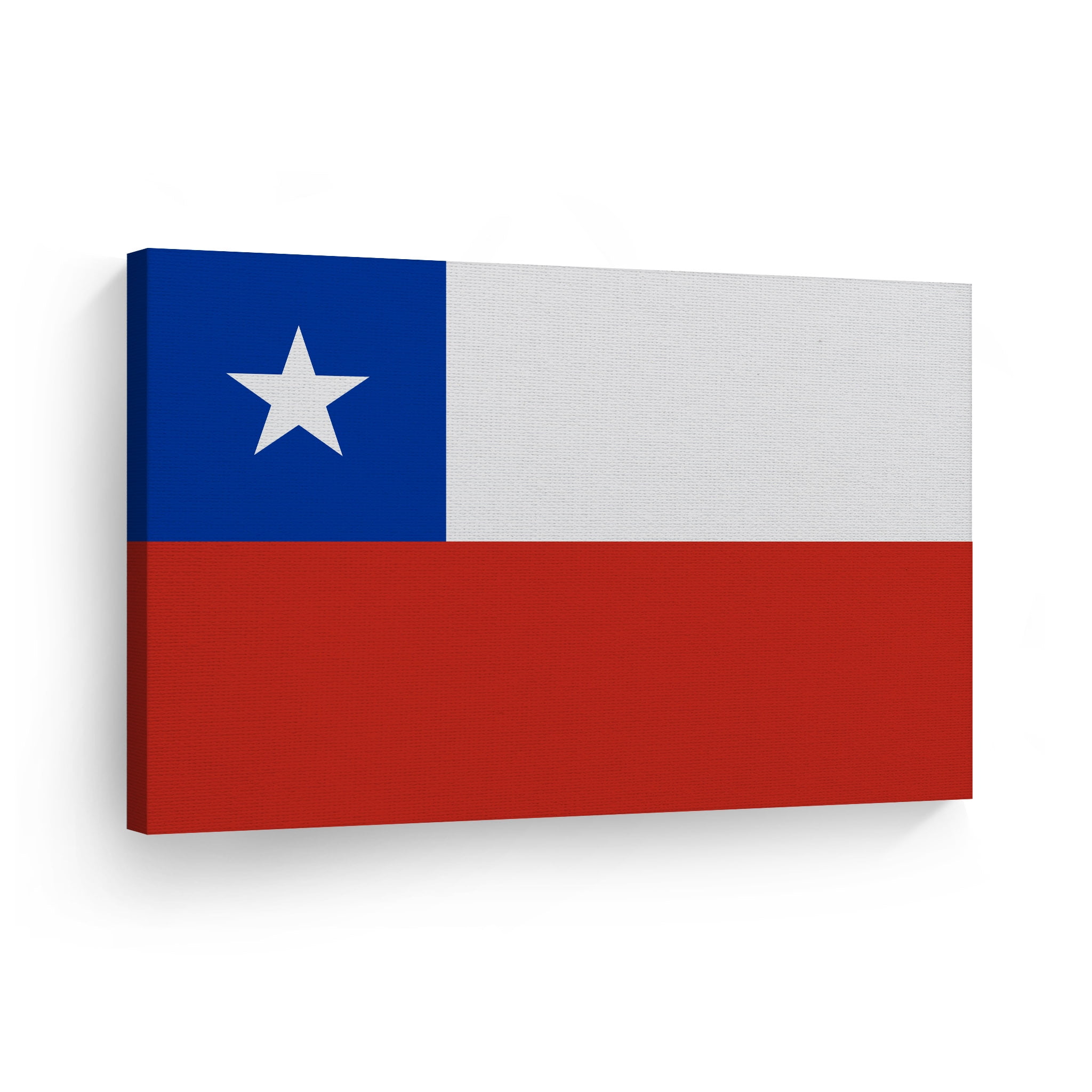 Smile Art Design Chile Flag Canvas Wall Art Print Country Flags Office ...