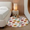 Ball Sport Round Rug 3ft Washable Circle Entryway Rugs Non Slip Funny ...