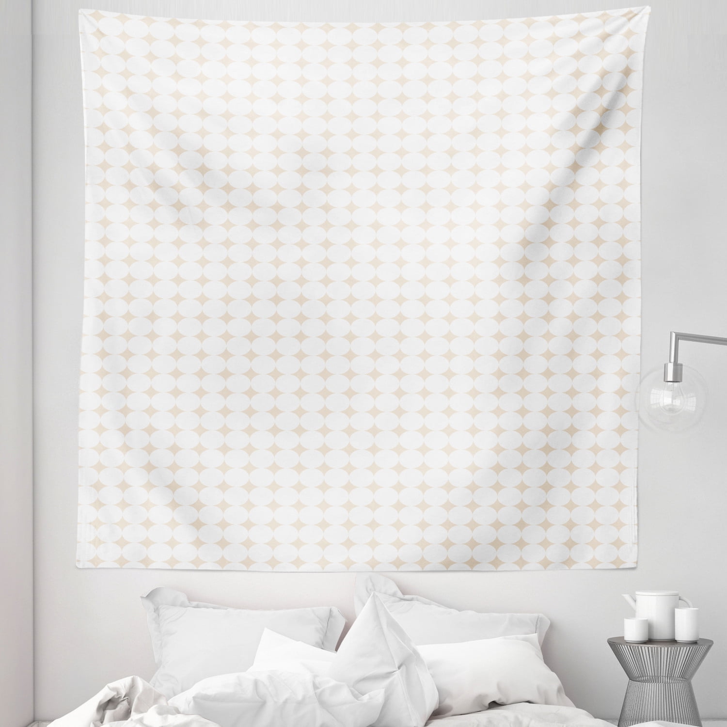 Retro Tapestry, 70's Look Simplistic Motifs Illustration with ...