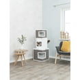 TRIXIE Lilo Cat Tower, Gray, Modular, 3-Story Condo, Sisal Scratching ...