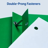Two Pocket Folders with 3 Prong Fasteners, 25 Green Folders (47977 ...