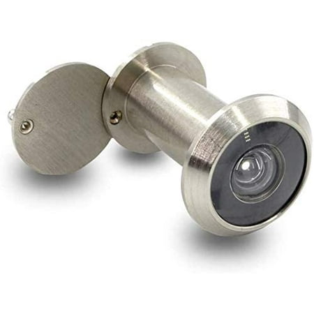 Chrome-plated wide-angle peephole Peephole for mounting in 35-55mm door ...