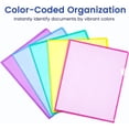 25 Pack Clear Document Folder Project Pockets, Clear Plastic Folders ...
