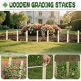 48PCS Grade and Survey Stakes 12 Inch Wooden Garden Grading Stakes ...