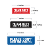 Signs ByLITA Standard Please Don't Drop The Weights Sign (Black Gold ...