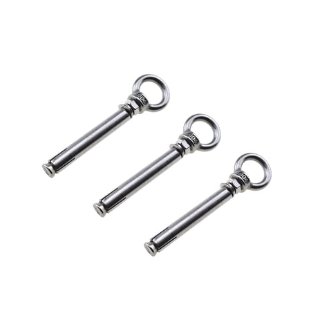 304 Stainless Steel Expansion Ring Screws M6x80mm Ring Lifting Eye Bolt ...