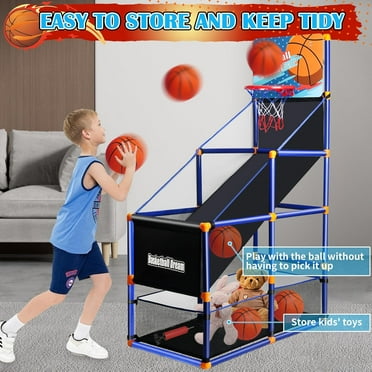 JoyStone Kids Basketball Arcade Game With LED Scoring and Sounds, Dual ...