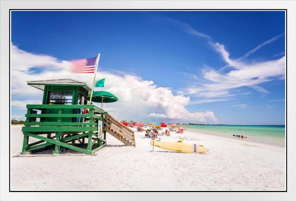 Coast Guard Beach House and Beach Siesta Key Florida Photo Photograph ...