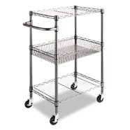 Winco USA 3-Tier Utility Cart, Black - Walmart.com
