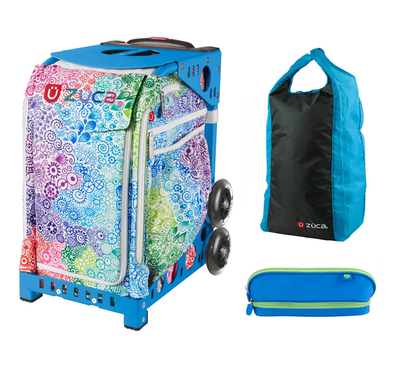 Zuca Explosion Bag with Zuca Stuff Sack and Zuca Pencil Case (Blue ...