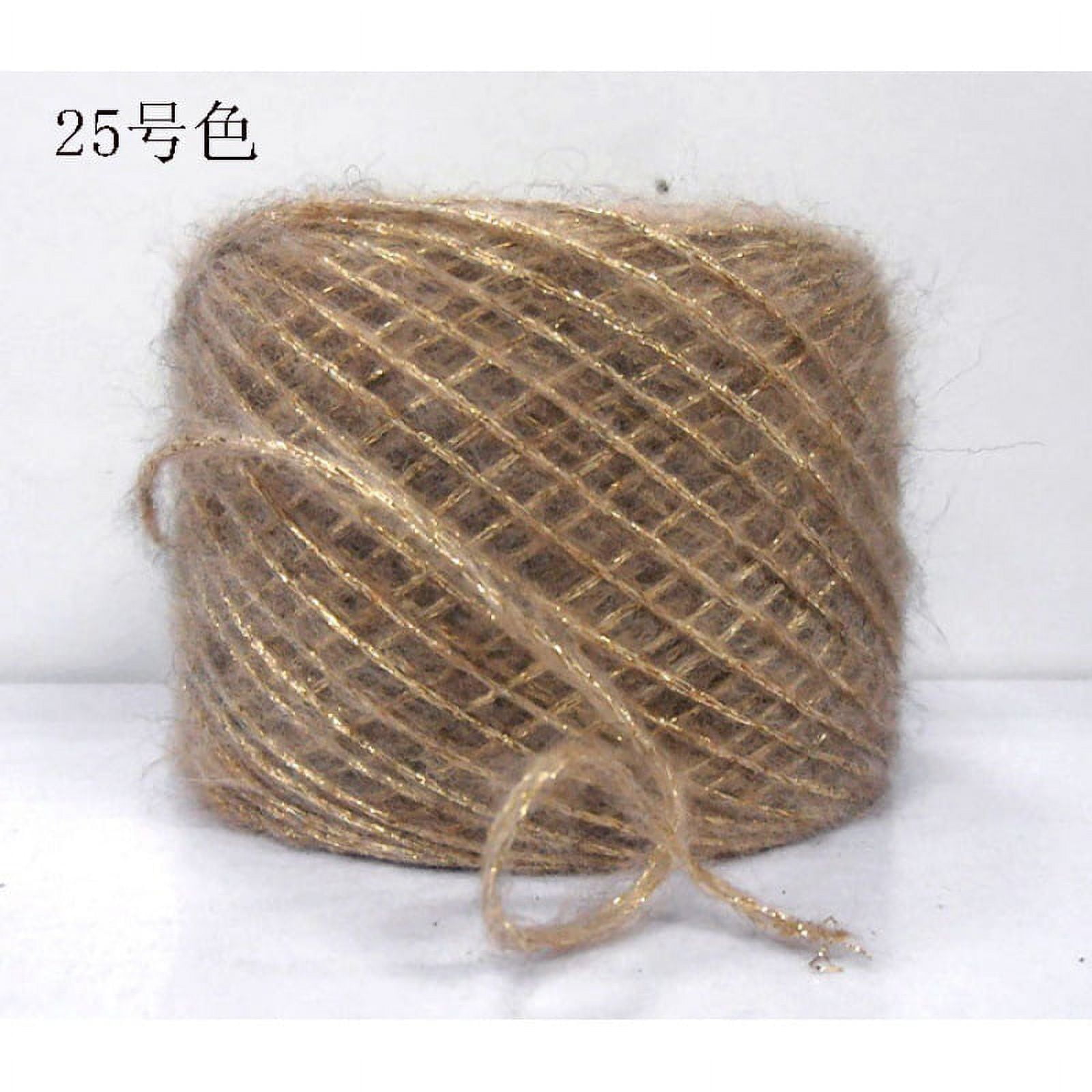 Nvzi Hilo suave y brillante de 100 g: hilo multicolor para tejer ...