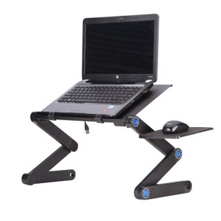 Ktaxon 360°Folding Adjustable Laptop Notebook Desk Table Stand Bed Tray ...