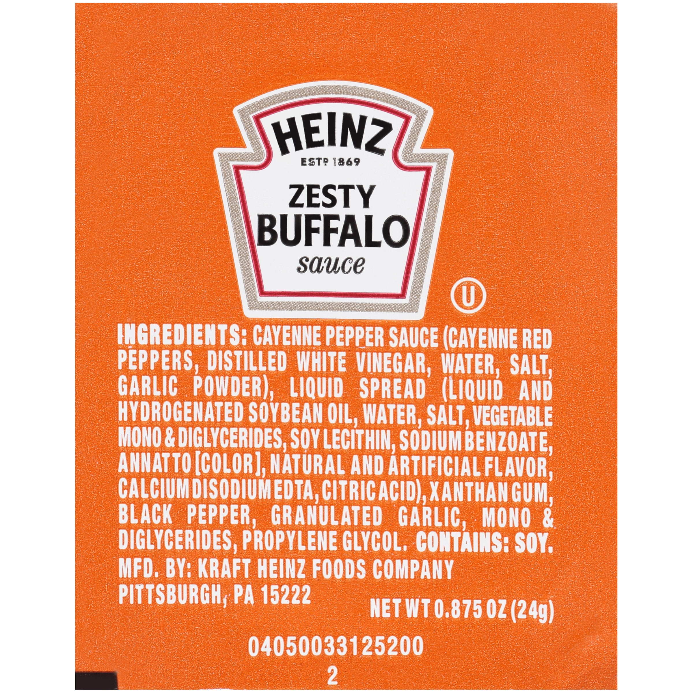 Heinz Zesty Buffalo Sauce Single Serve Cup, 0.875 oz., 100 per Case ...