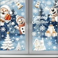 155PCS Snowflake Window Clings, Christmas Window Clings Snowflakes ...