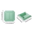 Silicone Mat and Serving Tray 2-in-1 Heat Organizer for Kitchen Home ...