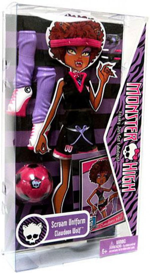 Monster High Scream Uniform Clawdeen Wollf 9 inch Fashion Pack, ages 3 ...
