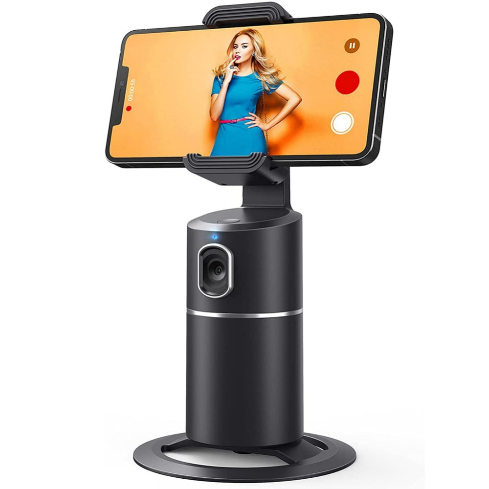 Auto Tracking Phone Holder, 360° Rotation Face Body Track Mount ...