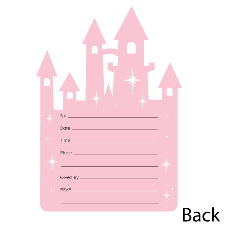 Princess Crown Invitation Template