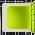 BESTYASH 2Pcs Bird Feeding Box Green Parrot Feeder Durable Material ...