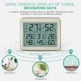 ORIA Indoor Outdoor Thermometer with 3 Wireless Sensors, Digital ...