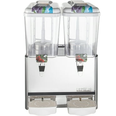 M optimized Commercial Beverage Dispenser 9.6 Gallon 36L 2 Tanks Ice ...