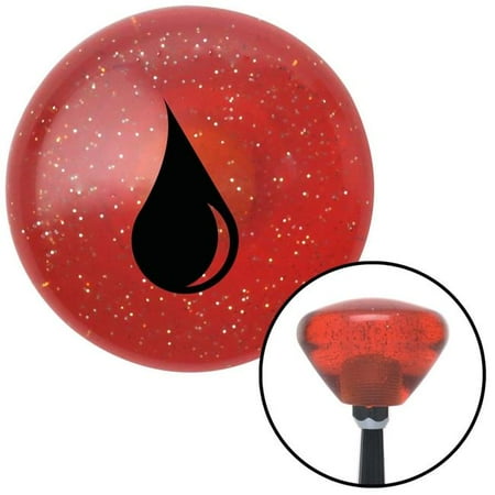 Black Paint Drip Orange Retro Metal Flake Shift Knob with M16 x 1.5 ...