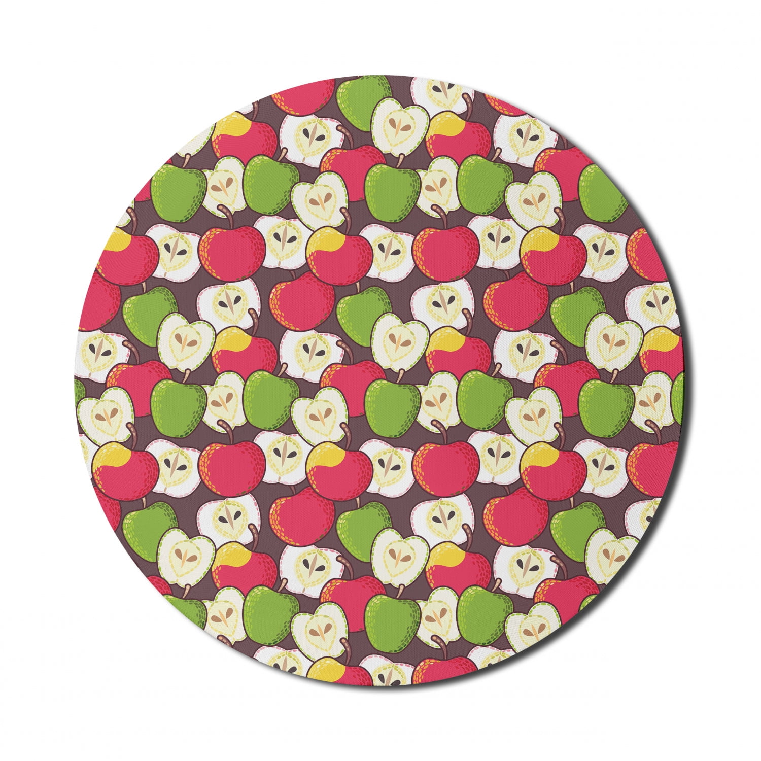 Fruits Mouse Pad for Computers, Abstract Red and Green Varieties of ...