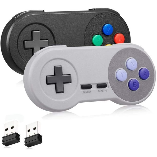2 Pack Wireless SNES Controller for PC Games, kiwitatá 2.4ghz SNES ...