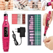 Nail Polisher Power Manicure Care Tool Electric Nail Drill Bits Set Pen ...