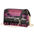 9.65"x3.35"x6.3"PU Leather Women Crossbody Purse, Waterproof Casual ...